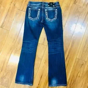Miss Me | Jeans | Miss Me Denim Sequin Pocket Bling Blue Jeans Boot Cut ...